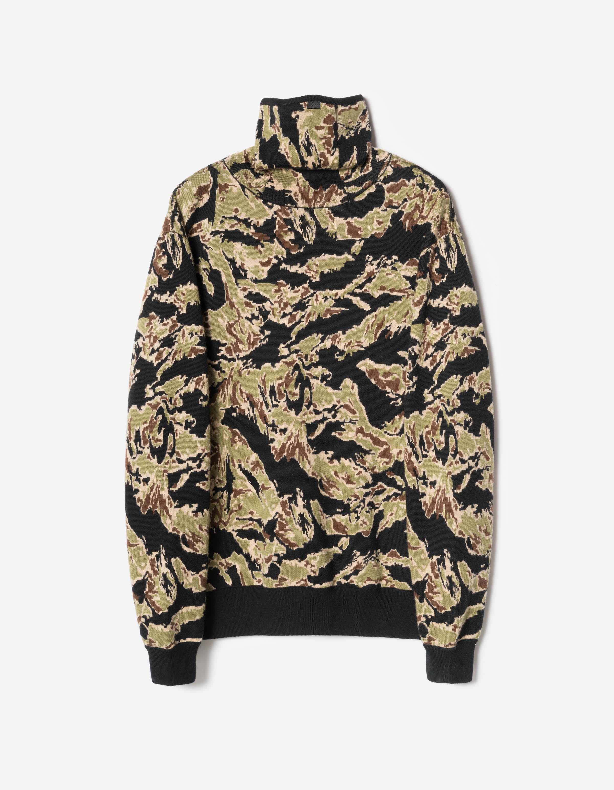 7286 Camo Half Balaclava Knit Woodland – Maharishi